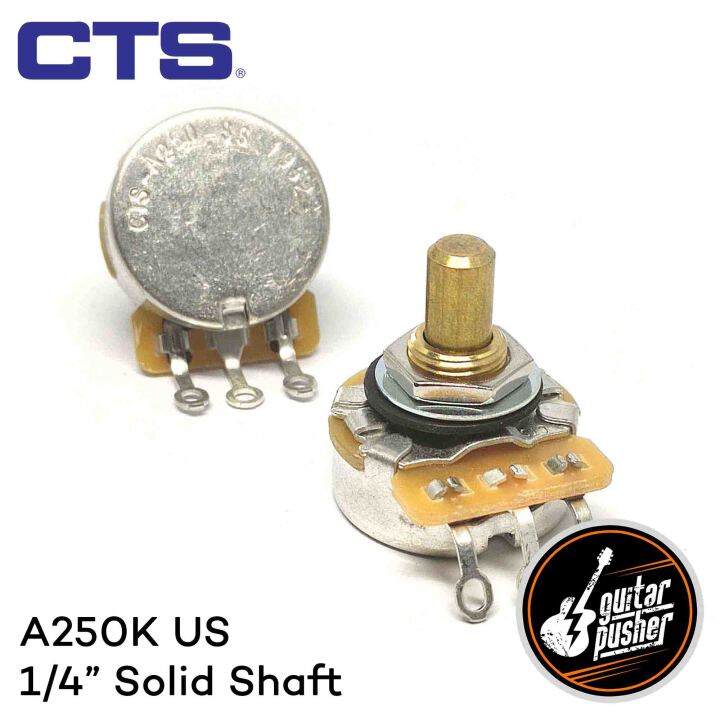 CTS 250K Potentiometer 1/4" Short Bushing Height US Size 9.5mm Hole ...