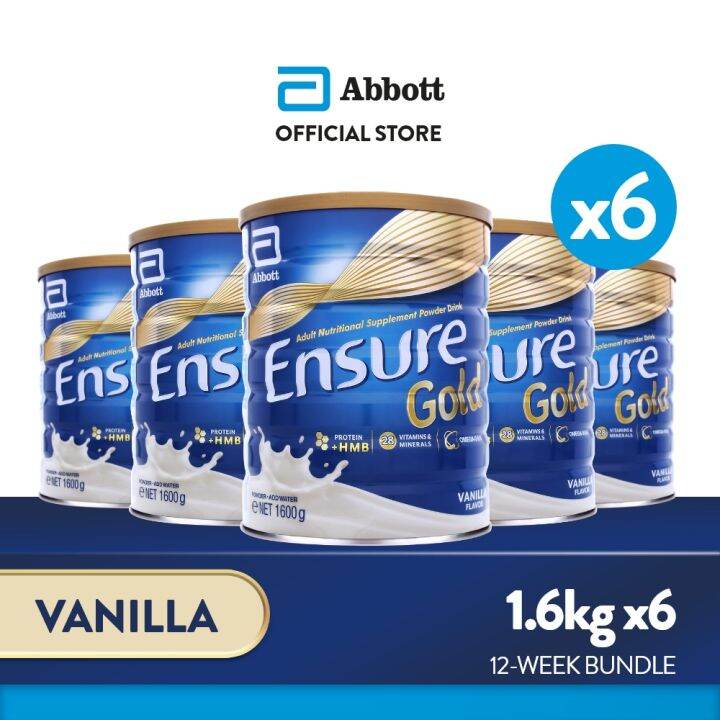 Ensure Gold HMB Vanilla 1.6KG For Nutrition Bundle of 6 | Lazada PH