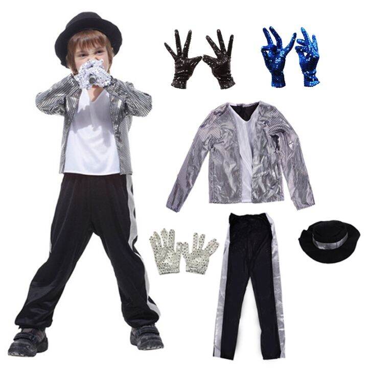 Children 39;s Day Kids Boys Michael Jackson Costume Cosplay Birthday ...