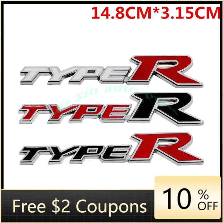 NEW Metal Badge Logo TYPE-Racing Logo TYPE R Stickers Decals for Honda ...