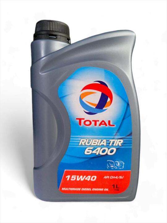 Oli Mesin Diesel Mobil Truk Total Rubia Tir 6400 15W-40 1 Liter ...