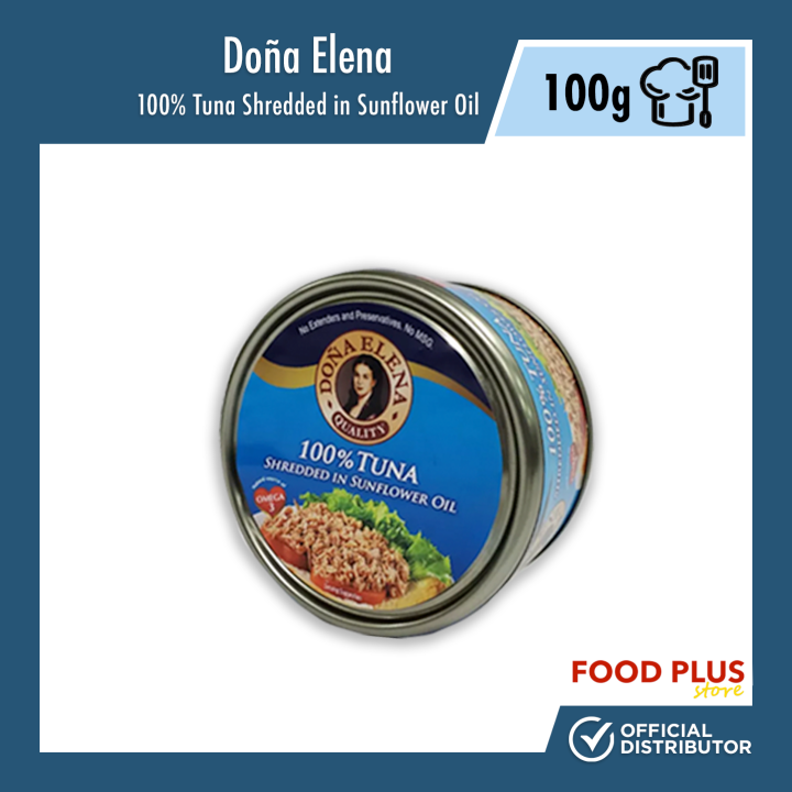 Doña Elena 100% Tuna Shredded in Sunflower Oil (100g) | Lazada PH