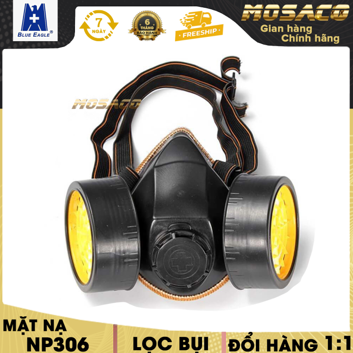 Mặt nạ BULE EAGLE NP306 không kèm theo phin lọc. Mặt nạ bảo hộ, phin ...