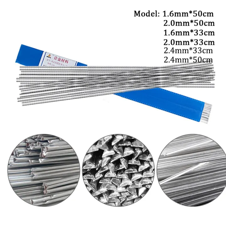 50Pcs 2mm*50cm Universal Welding Rods Copper Low Temperature Aluminum ...