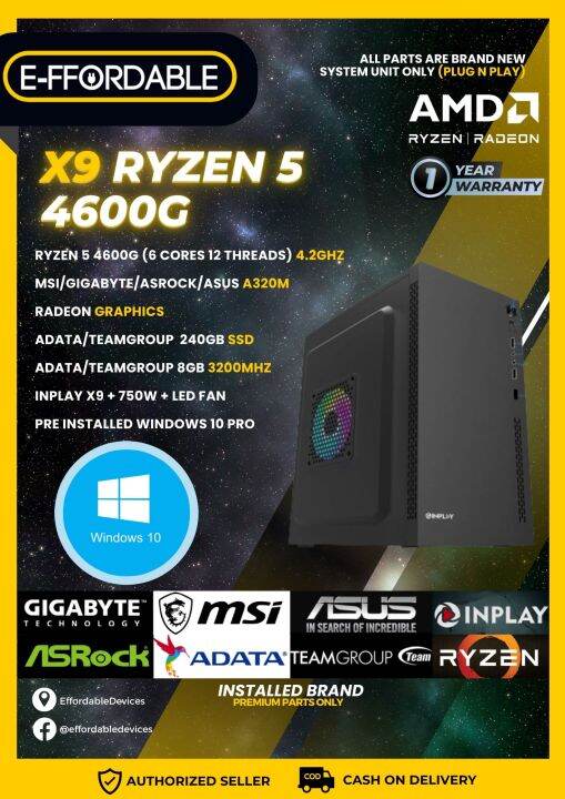 Ryzen 5 4600G Desktop (System Unit) | Lazada PH