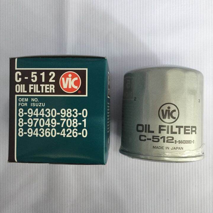 ORIGINAL/GENUINE VIC OIL FILTER C-512 FOR ISUZU CROSSWIND 2001-2006 ...