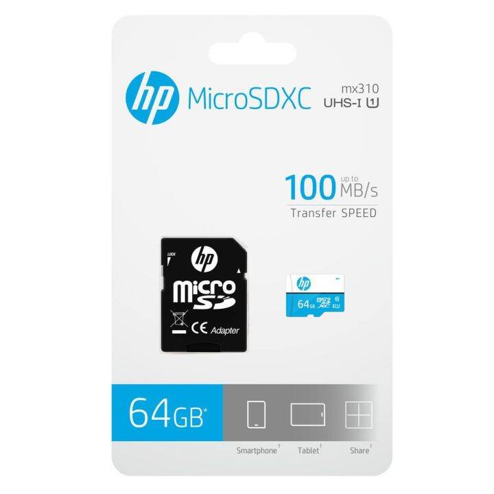 HP MICRO SD CARD 64GB 100MBS W/ADAPTER | Lazada PH