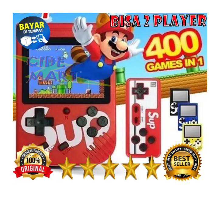GAME BOY SUPER MARIO GAME CONSOLE GAME 400 IN 1 | Lazada Indonesia