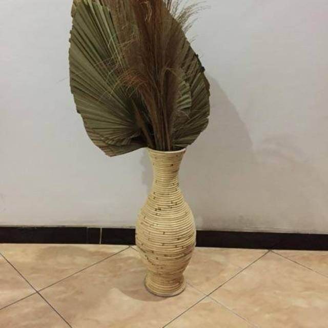 Vas Bunga Rotan Tinggi 50 Cm | Lazada Indonesia