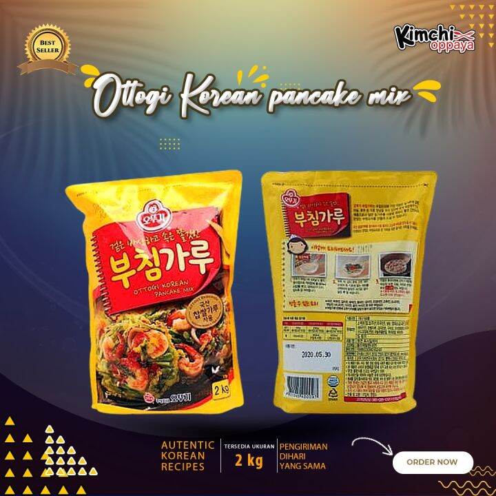 Ottogi Korean pancake mix tepung kue 2 KG 부침가루 | Lazada Indonesia