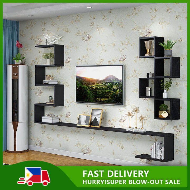 COD TV rack wall mounted TV cabinet creative partition set for living ...