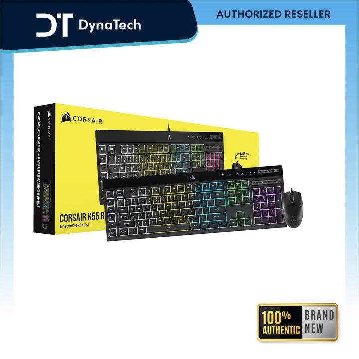 CORSAIR K55 RGB PRO + KATAR PRO GAMING COMBO CH-9226965-NA | Lazada PH