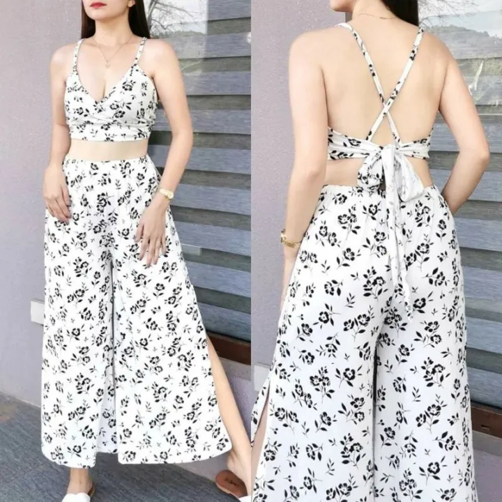 SUMMER OOTD, CELISTINE TERNO TOP AND SQUARE PANTS WITH SLIT. BEST FOR ...