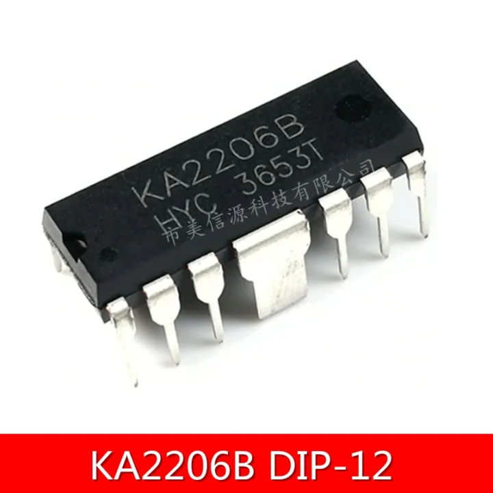 20Pcsใหม่KA2206B DIP-12 KA2206 DIP12 Dual Audio Powerเครื่องขยายเสียงIC ...
