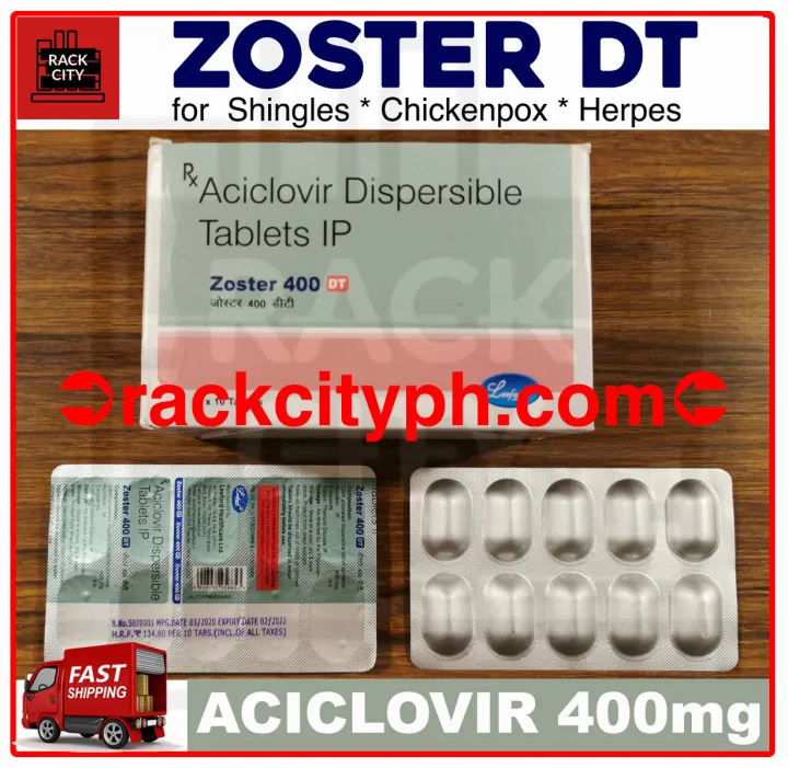 🟥RackCityPH.com🟥 RACK CITY PH ANTIVIRAL - !ZOSTERs DT 400mg x 10 ...