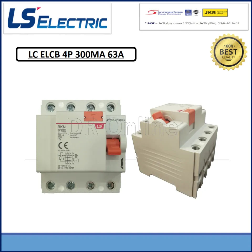 4P AC Type RCCB RCD ELCB Electromagnetic Residual Current, 40% OFF