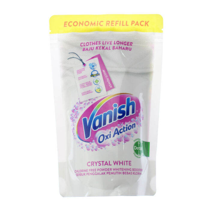Vanish Stain Remover Powder Refill Crystal White 400g Lazada