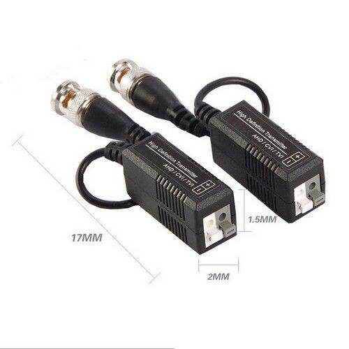 BALUN CCTV BALUN, VIDEO ,CAT 5 E ตัวแปลง Impedance แปลงสัญาณ | Lazada.co.th