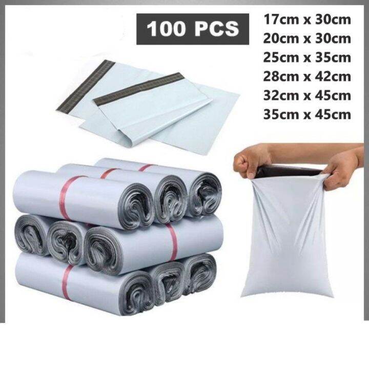 【Happyhome66】All Size Economy White Courier Bag Parcel Bag Packaging ...