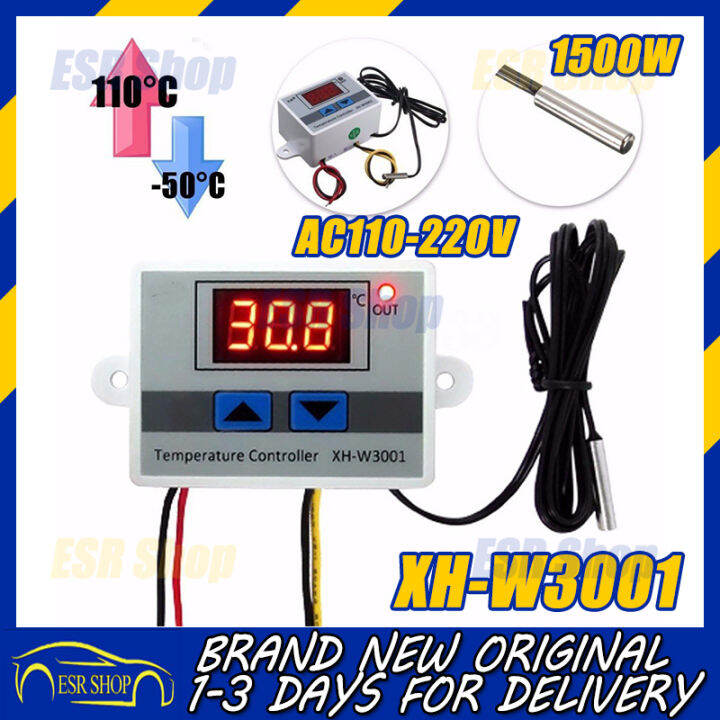 🇵🇭 1500W AC110-220V XH-W3001 Multifunction Digital Temperature ...