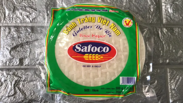 Rice Paper Safoco 16cm 300g Bánh Tráng Rice Wrapper Springrolls | Lazada PH