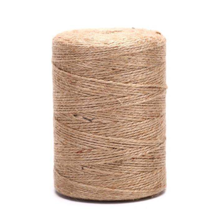 TANG Natural Hemp Linen Cord Twisted Burlap Jute Twine Rope String DIY ...