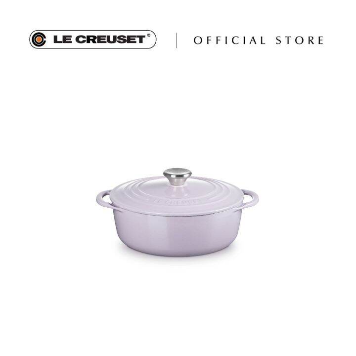 Le Creuset Cast Iron BIS Round Cocotte 22cm, Classic (Lavender) | Lazada