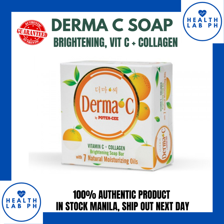 Derma C by Poten-Cee Brightening Soap Bar with Vitamin C 90g | Lazada PH