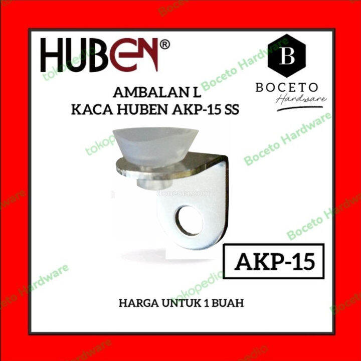 Ambalan Kaca Plat HUBEN AKP-15-SS Biji Ambalan Plat Stainless Steel ...