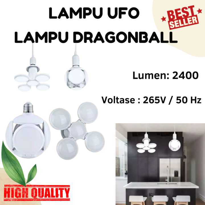 LAMPU LED BOHLAM 60W / Bohlam LED 60 WATT MODEL DRAGON BALL 5 SISI / LED UFO 60 WATT | Lazada ...