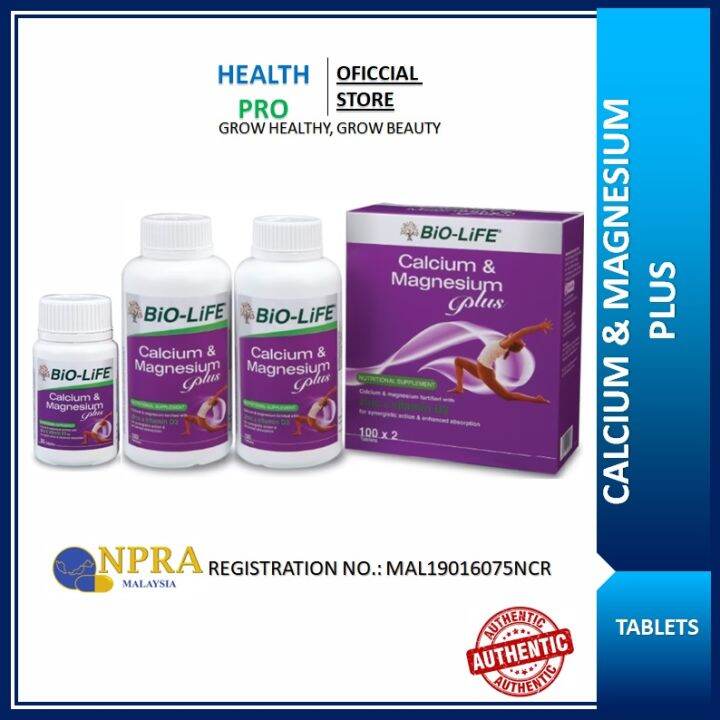 BIO-LIFE Calcium & Magnesium Plus 30S/100S EXPIRY:11/2024 | Lazada