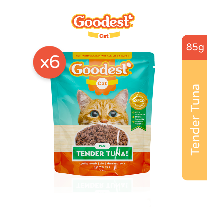 Goodest Cat Tender Tuna Pack of 6 Wet Cat Food Pouch (85g) | Lazada PH