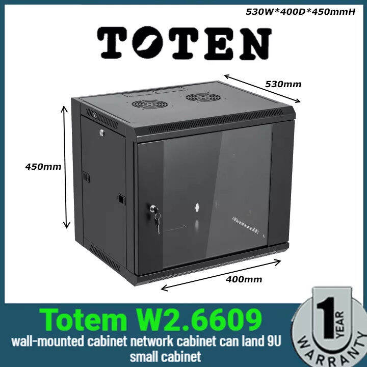 TOTEN Cabinet 9U 530mmW*400mmD*450mmH Data Server Rack | Server Data ...