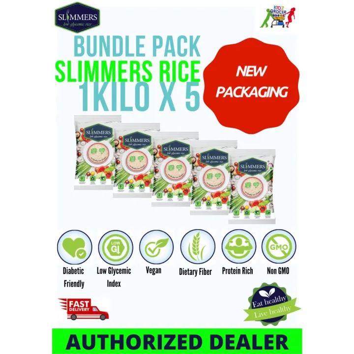 [BUNDLE PACK] Slimmers Rice 1Kg (5 packs) | Lazada PH