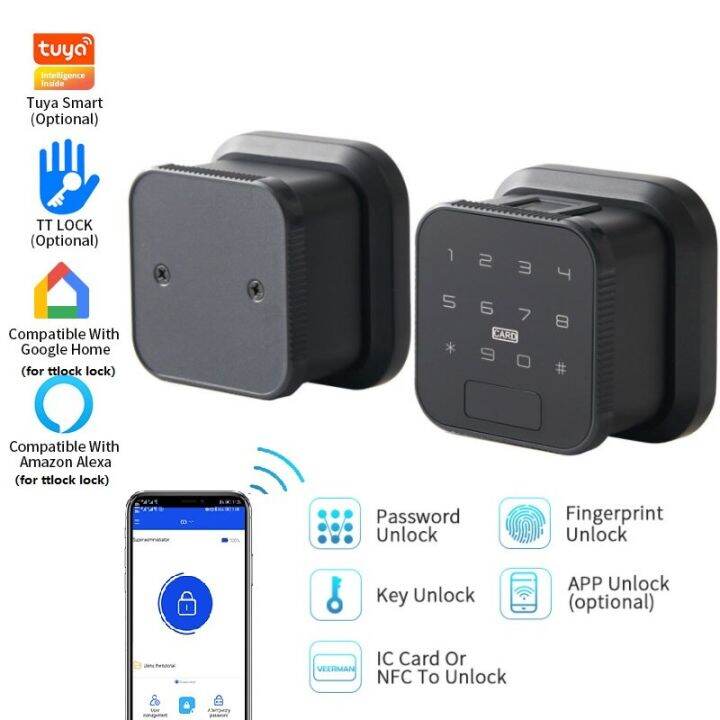 Tuya WIFI Smart Door Lock TTlock bluetooth-compatiable Fingerprint Lock ...