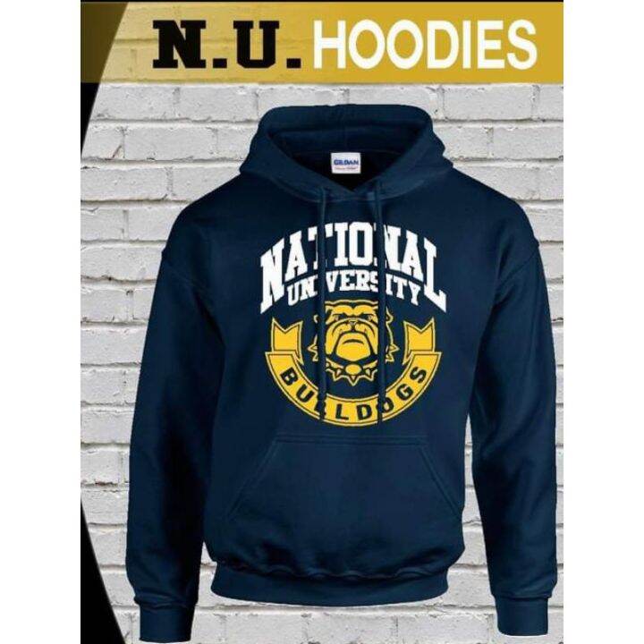 Gildan Brand National University Jacket NU Bulldog Hoodies NU School ...