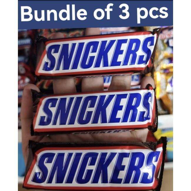 [Hot sales] snickers 50 grams - bundle of 3 pcs | Lazada PH
