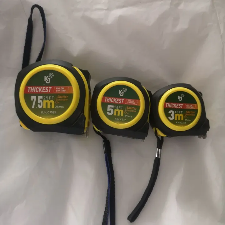 high quality measuring tape..3 mtrs..5 mtrs..7.5 mtrs..sold per piece ...