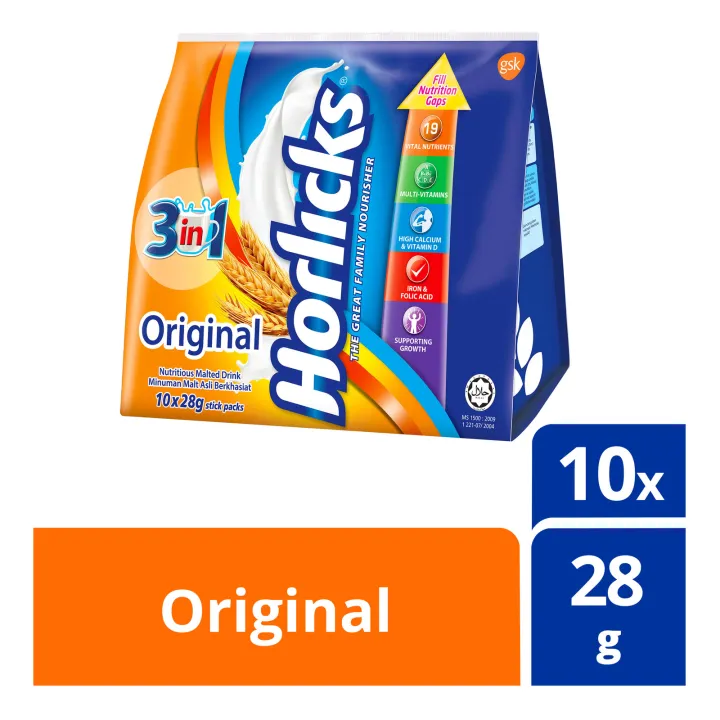 Horlicks original 3in1 10pcs | Lazada PH
