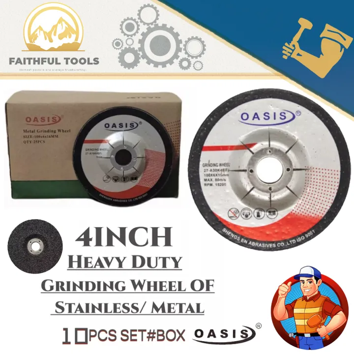 Oasis Grinding Disc 4" Heavy Duty Grinding Wheel For Metal Stainless ...
