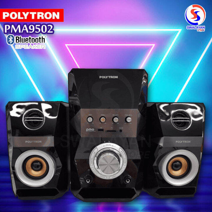 Polytron Pma 9502 9522 Bluetooth Original Speaker Super Bass Lazada