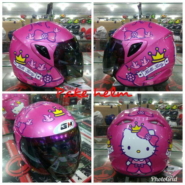 HELM ANAK GM HELLO KITTY #5 PINK | Lazada Indonesia