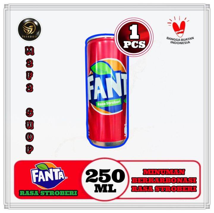 Fanta Merah Minuman Bersoda Kaleng | Can - 250 ml (Kemasan Satuan ...
