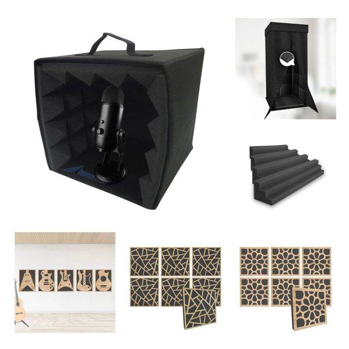 Hobby Express DIY Studio Soundproofing Recording Booth Microphone ...