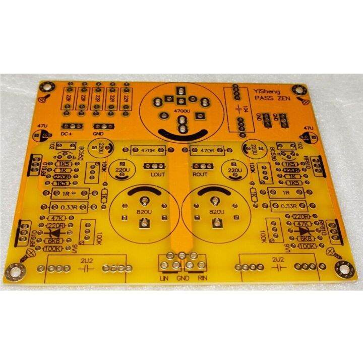 PCB สำหรับ PASS ZEN Single-End Class A เครื่องขยายเสียงหูฟัง5W DC 24V ...