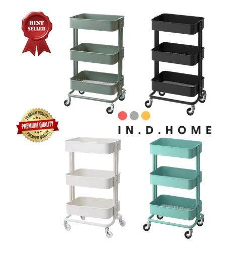 [ IKEA ] RASKOG - 🔥 Trolley 4 Castor Roda Easy Move Storage Bedside ...
