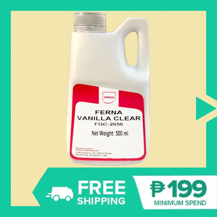 500ml FERNA VANILLA CLEAR SYRUP FLAVOR for Coffee for Baking Cake ...