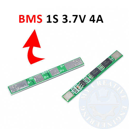 1S 3.7V 4A 18650 Charger PCB BMS Protection Dual MOS Board for 18650 Li ...