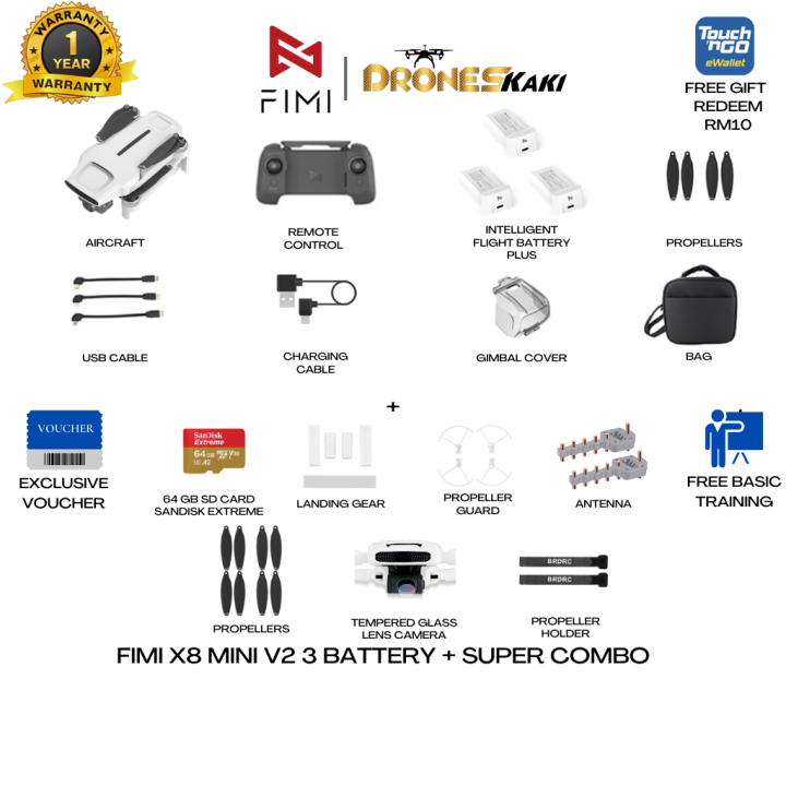 FIMI X8 MINI V2 - Feel Free To Fly ( NEW MODEL ) ( Ready Stock ) | Lazada