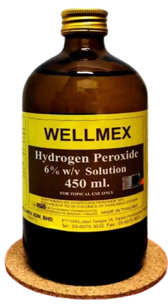 Wellmex Hydrogen Peroxide 6% w/v Solution (450ml) For Topical Use Only ...